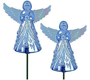 EXHART 2-pc Angel Windywing Garden Stakes - One-color