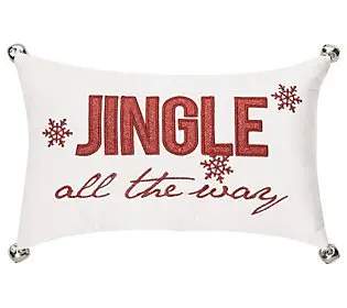 C&F HOME Jingle All The Way Petite 8 X 12 Emb Ellished Pillo - One-color