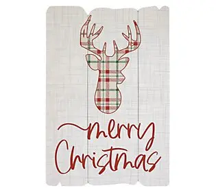 SINCERE SURROUNDINGS 14' Merry Christmas Deer S Plendid Fence - One-color