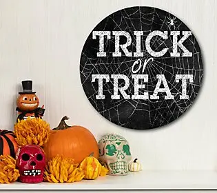 COURTSIDE MARKET Trick Or Treat 8x8 Circular Pa Nel