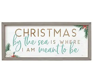 SINCERE SURROUNDINGS 24' Christmas The Sea F Armhouse Frame - One-color