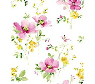 NEXTWALL Watercolor Windflower Peel And Stick W Allpaper - One-color