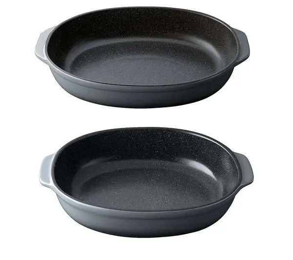 BERGHOFF Gem Stoneware 2-piece Oval Bake Set - One-color