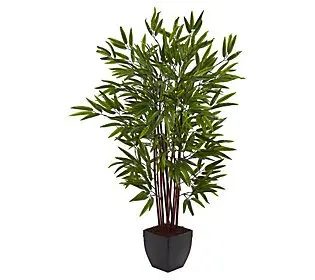 NEARLY NATURAL 4' Bamboo Silk Tree With Planter Nearly Natu Ral