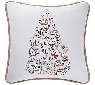 C&F HOME Puppy Tree Pillow - One-color