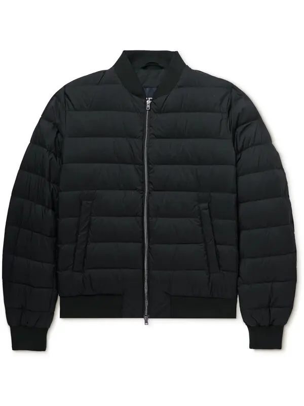 Herno L'aviatore Quilted Shell Down Bomber Jacket