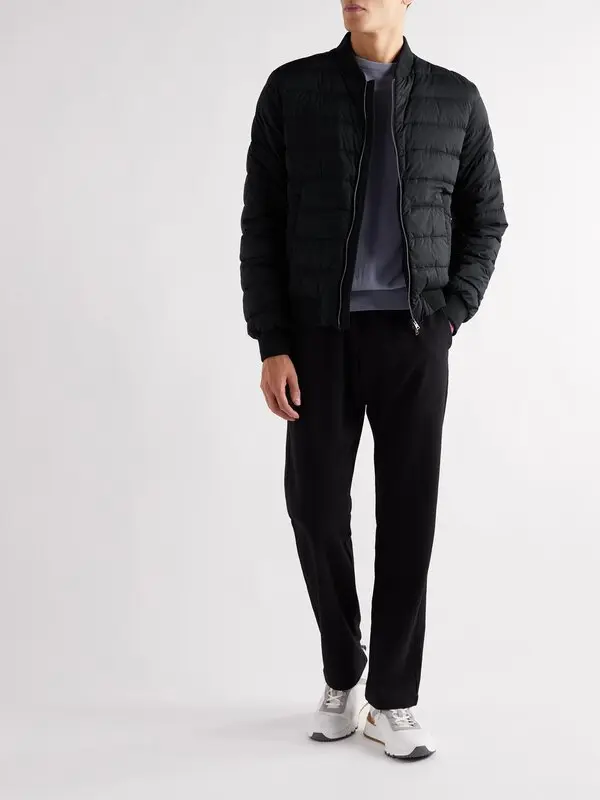 Herno L'aviatore Quilted Shell Down Bomber Jacket