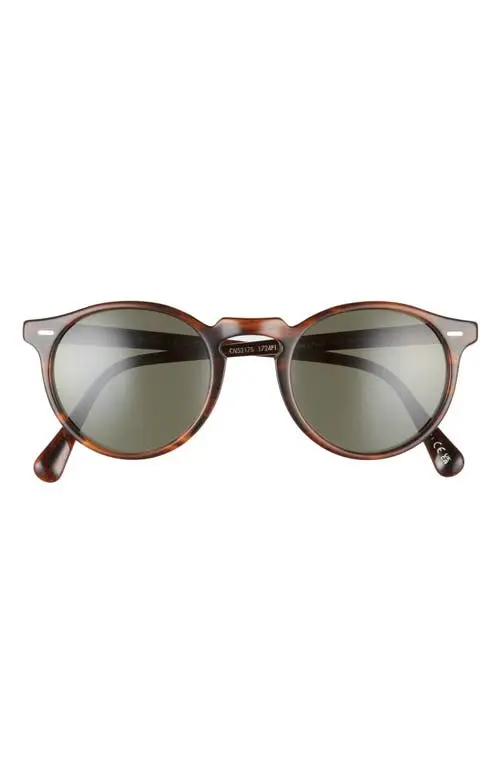 Oliver Spencer 50mm Gregory Peck Polarized Sunglasses - Dark Tortoise
