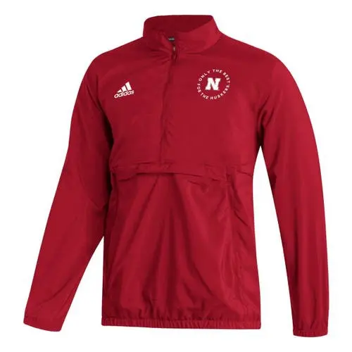 Adidas Nebraska Huskers Aeroready Half-zip Jacket