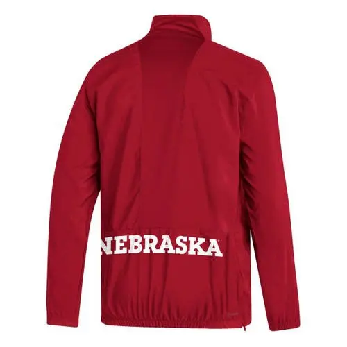 Adidas Nebraska Huskers Aeroready Half-zip Jacket