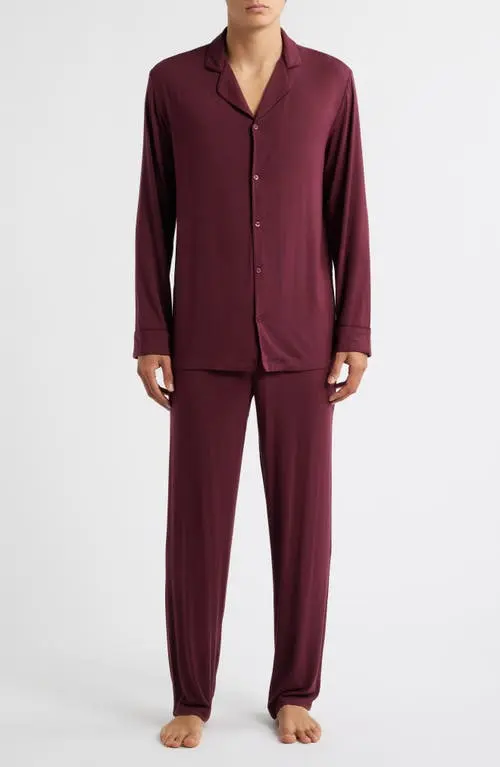 Nordstrom Moonlight Eco Pajamas - Burgundy Royale