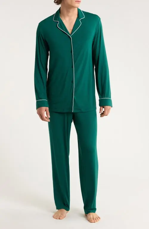 Nordstrom Moonlight Eco Pajamas - Green Garnet