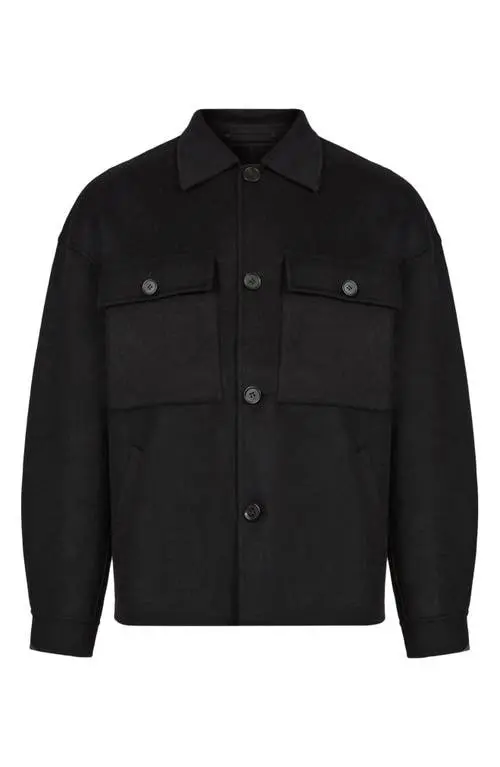 ALLSAINTS Broderick Recycled Wool Blend Shirt Jacket