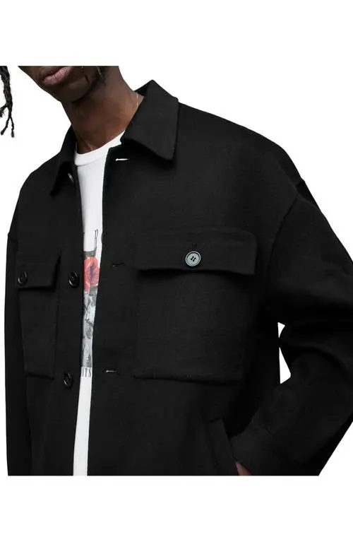 ALLSAINTS Broderick Recycled Wool Blend Shirt Jacket