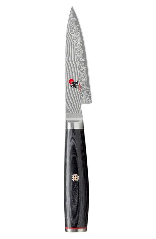 MIYABI Kaizen Ii 3.5-inch Pakka Wood Paring Knife - Black