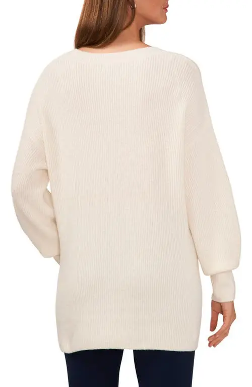 Halogen V-neck Tunic Sweater