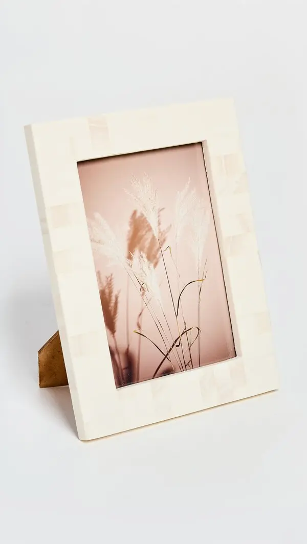 TIZO DESIGN Resin Block Frame White 5x7