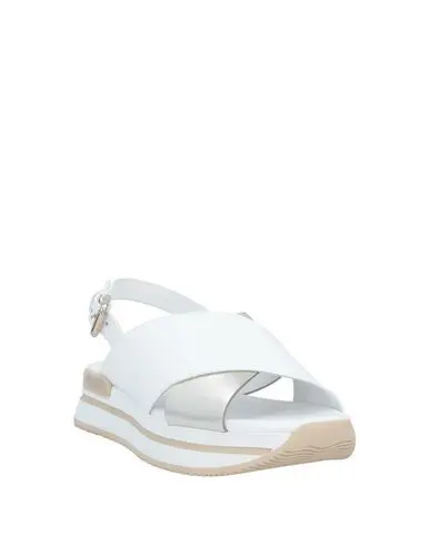 Hogan Leather Sandals - White