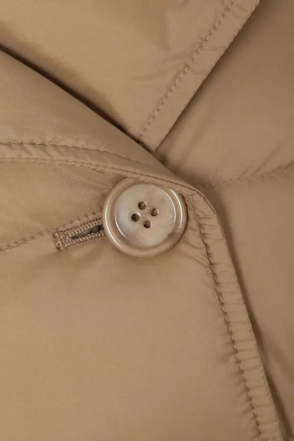 Burberry Hooded Quilted Shell Down Coat