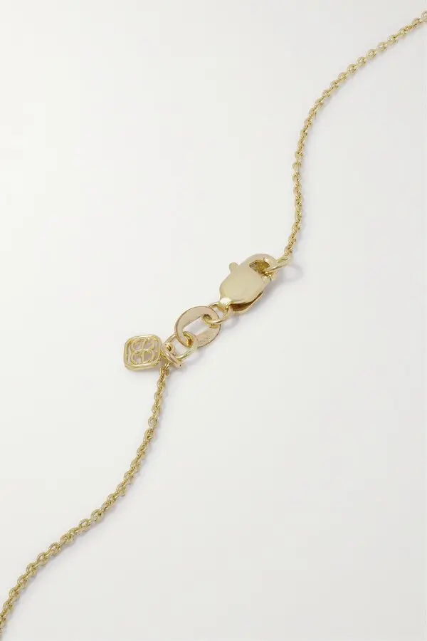 SYDNEY EVAN Small Eye 14-karat Diamond Necklace