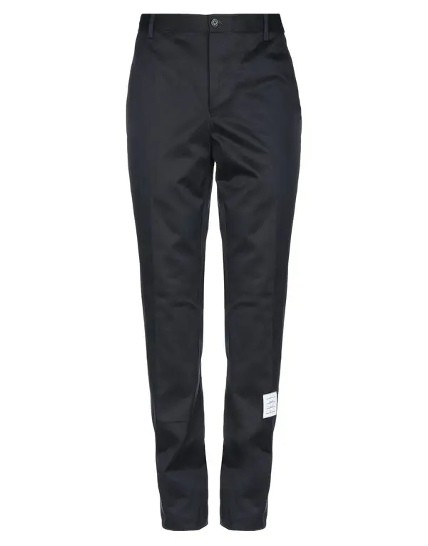 Thom Browne Cotton Twill Straight Leg Pants - Blue
