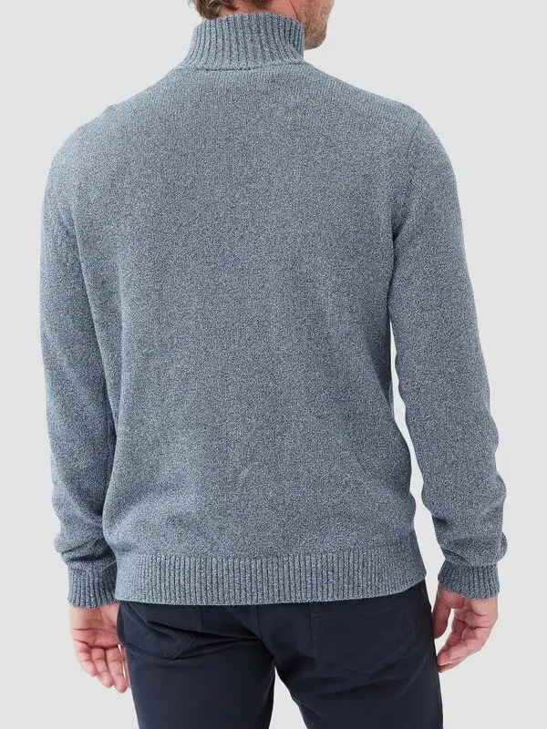 Rodd & Gunn Merrick Bay Quarter-zip Sweater - Indigo