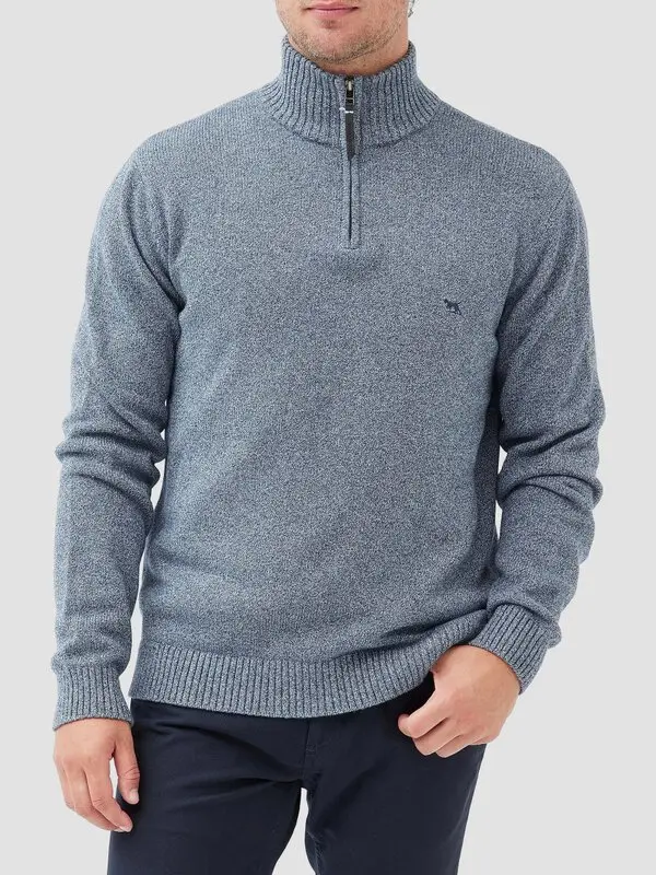 Rodd & Gunn Merrick Bay Quarter-zip Sweater - Indigo
