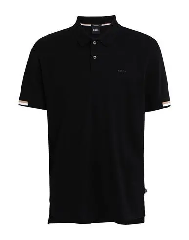 BOSS Polo Shirt Size Cotton - Black