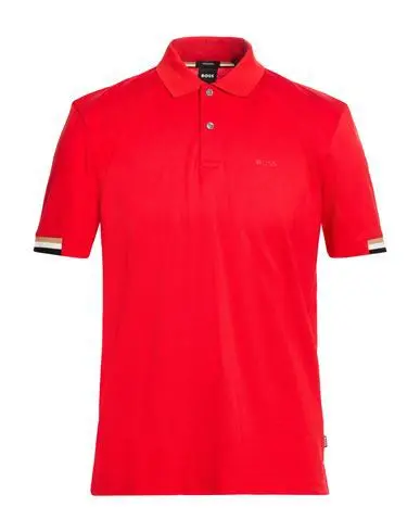 BOSS Polo Shirt Size Cotton - Red