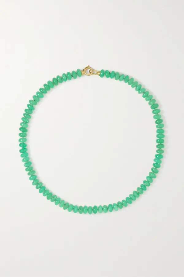 Irene Neuwirth Candy 18-karat Gold Chrysoprase Necklace - Green