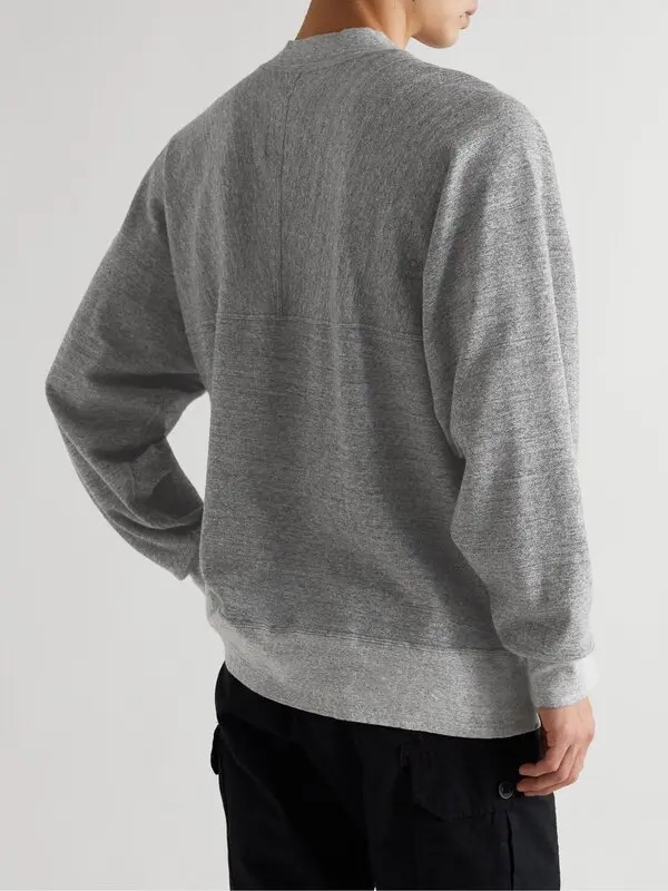 Nanamica Mock-neck Cotton-blend Jersey Sweatshirt S