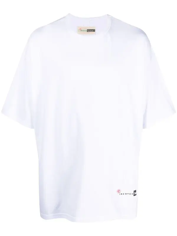 Incotex Logo-print Short-sleeve T-shirt - White