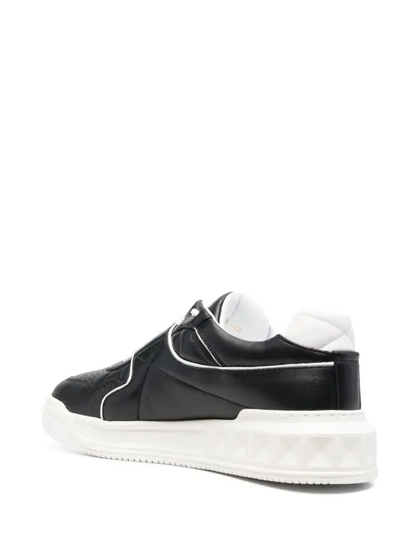 Valentino Garavani One Stud Low-top Nappa Sneakers - Black