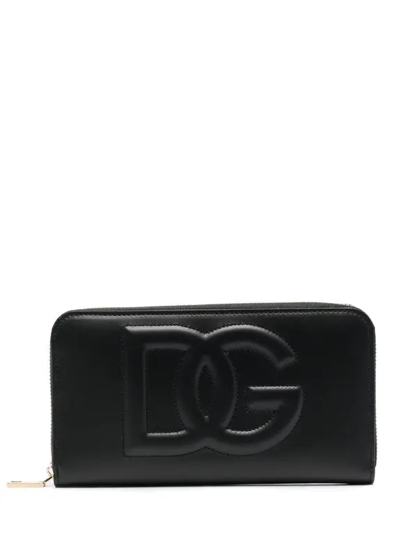 Dolce & Gabbana Embossed-logo Wallet - Black