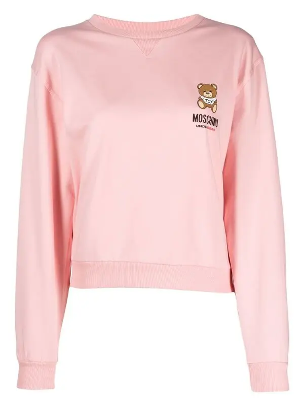 Moschino Long-sleeve Sweatshirt With Teddy Bear Logo