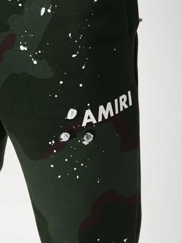 Amiri Camouflage-print Track Pants - Green
