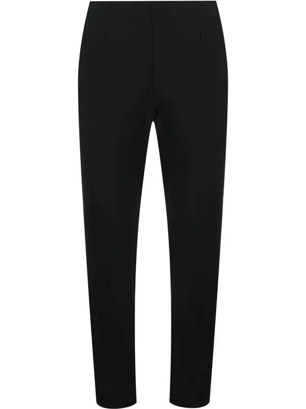 Peserico Slim-fit Cropped Trousers - Black