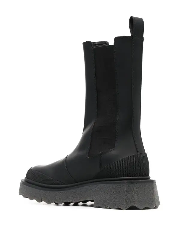 Off-White Calf Sponge Leather Chelsea Boots