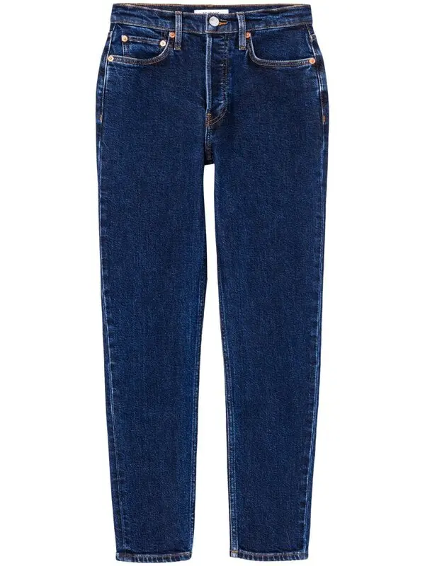 RE/DONE High-rise Ankle-length Jeans - Blue