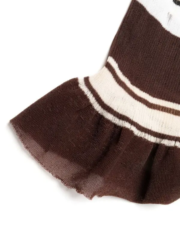 Jacquemus Sognu Striped Maxi Dress - Brown