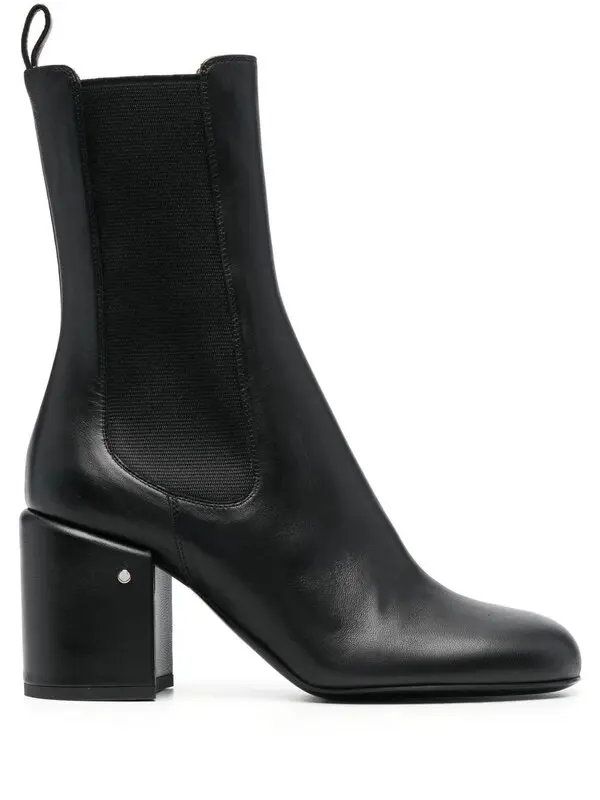 Laurence Dacade Block Heel Leather Boots - Black