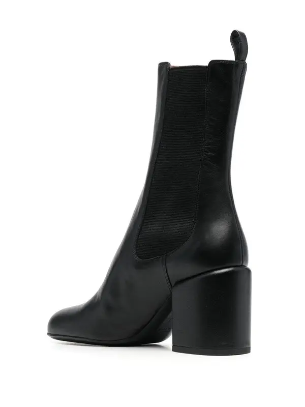 Laurence Dacade Block Heel Leather Boots - Black