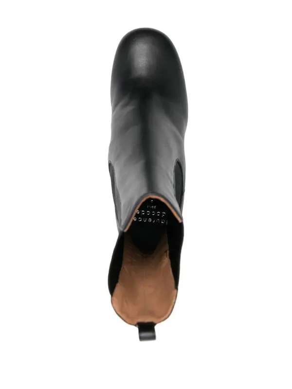 Laurence Dacade Block Heel Leather Boots - Black