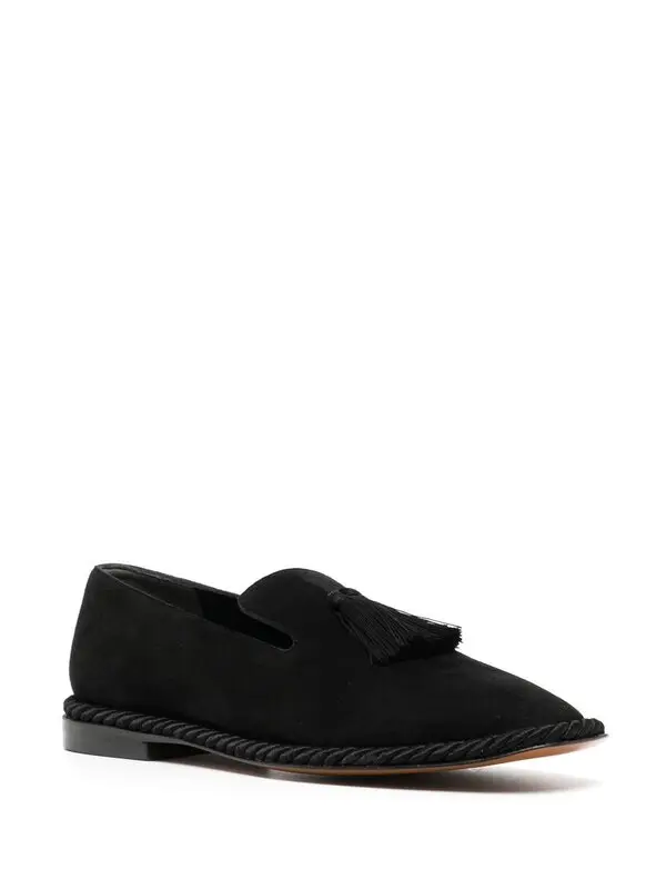 Clergerie Tassel-detail Suede Loafers