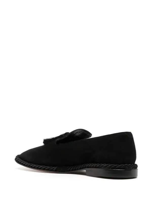 Clergerie Tassel-detail Suede Loafers