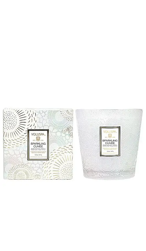 Voluspa 3 Wick Hearth Candle In White