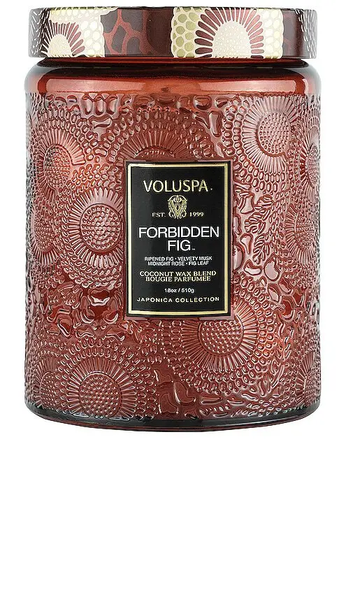Voluspa Small Jar Candle In Metallic Bronze - Forbidden Fig