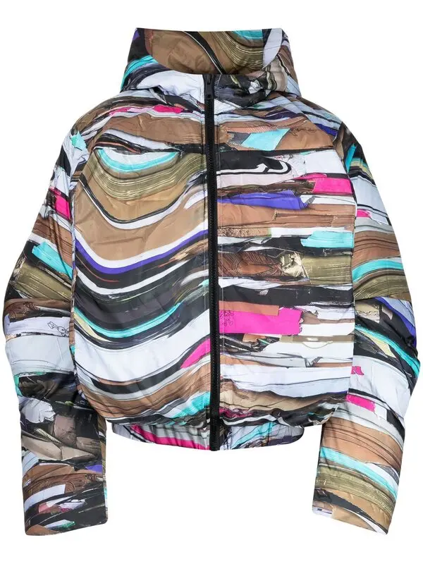 Natasha Zinko Puffer Boxy-cut Jacket - Multicolour