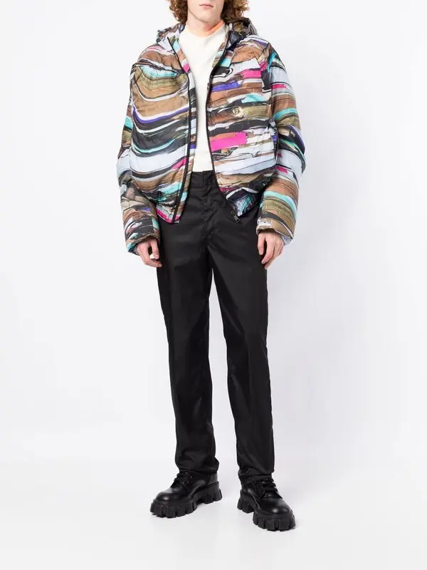 Natasha Zinko Puffer Boxy-cut Jacket - Multicolour