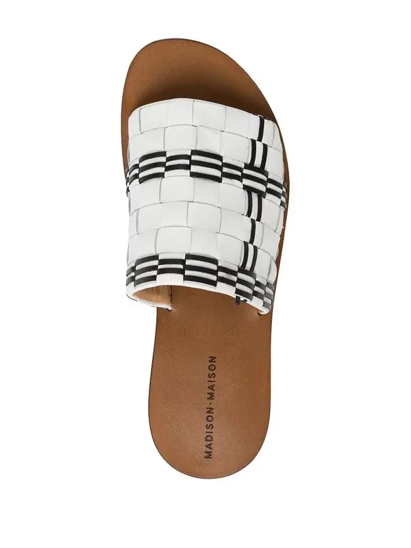 MADISON.MAISON Interwoven Leather Sandals